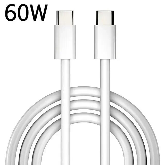 Кабель USB Type-C на USB-C, 100 Вт/5 А, быстрая зарядка PD, для Macbook, Samsung, Type-C, USBC, 2 м