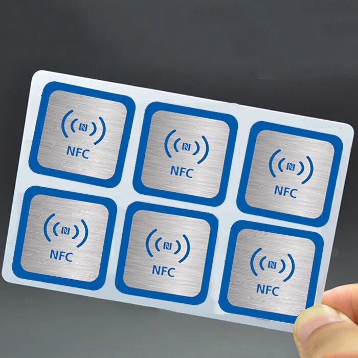 Наклейка NFC Ntag213 13,56 МГц NTAG 213 универсальная Метка RFID ключ с памятью 144 байта
