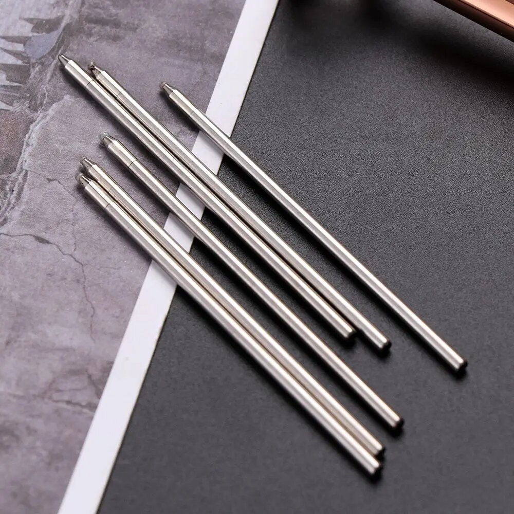 Алмазные стержни для шариковой ручки, черный, синий, красный, средний наконечник black-