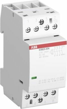 Контактор ABB ESB40-40N-01 4-полюсный установочный NO x4 24ВAC 24ВDC 40А DIN 1 шт
