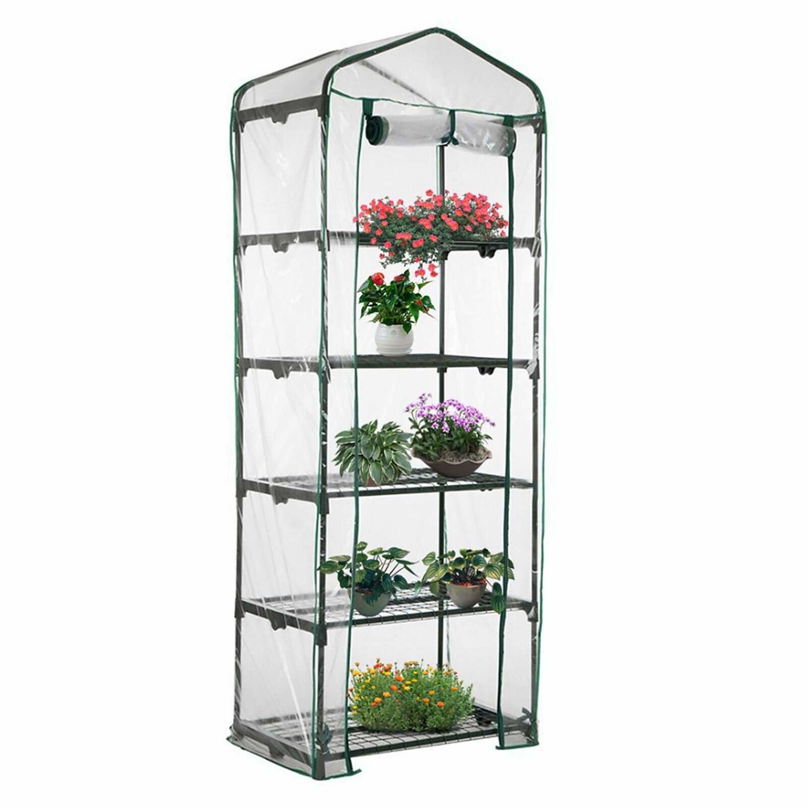 Мини-тепличка 5 этаж 0.69х0.49х1.87м, ПВХ (поливинилхлорид)