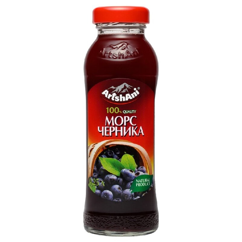 Морс ARTSHANI черничный /стекло/ 0,25л