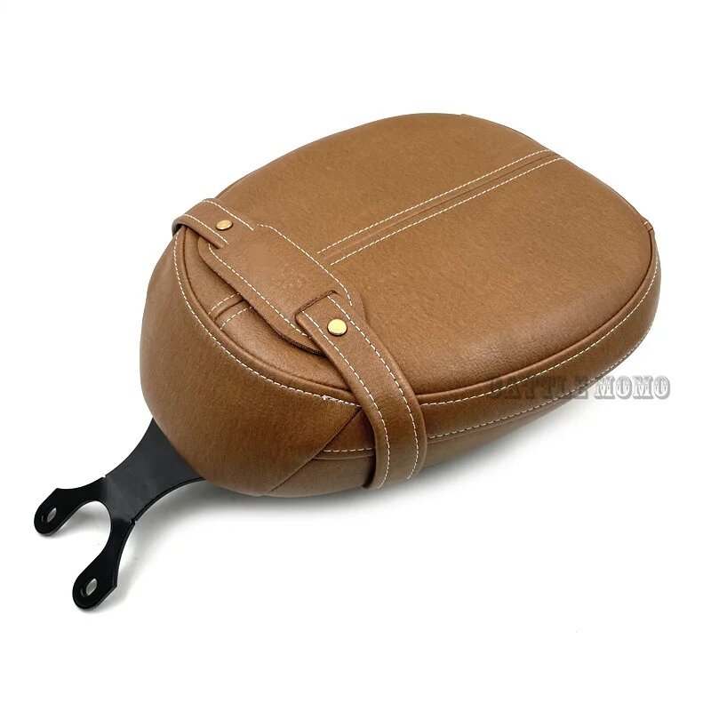 Подушка для пассажирского мотоцикла, кожаное сиденье черного/коричневого цвета для Коричневый, Brown