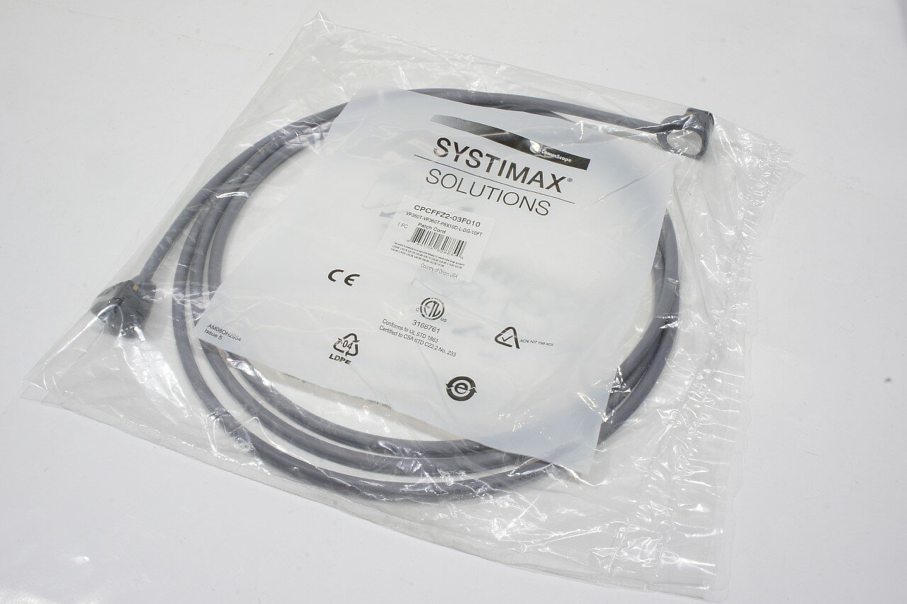 Корд GigaSPEED X10D CPCFFZ2-03F010 VP360T-VP360T 3м. SYSTIMAX VisiPatch 360.