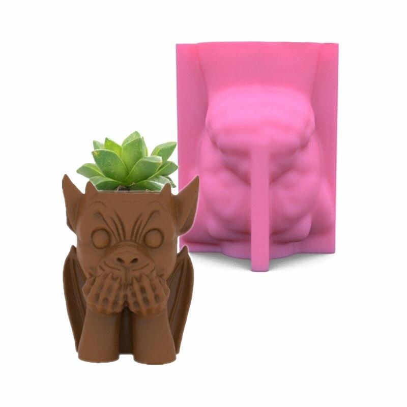 C117 Рот демона Формочка для суккулентного цветочного горшка из смолы
