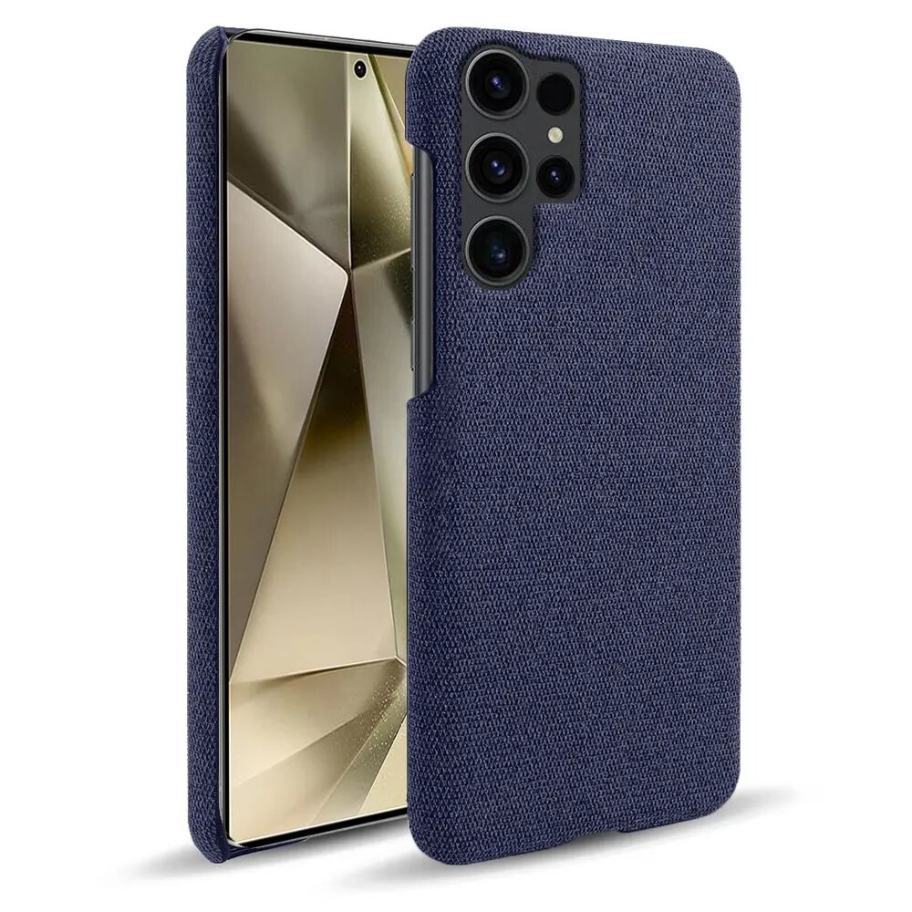 Чехол для Samsung Galaxy S20+ Navy Blue, тканевый