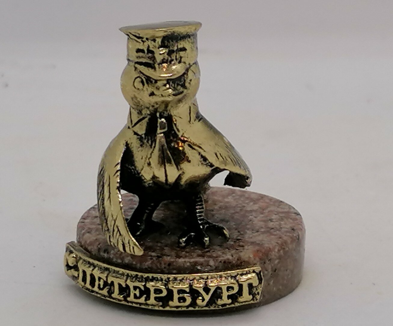 Статуэтка BRONZAMANIA "Чижик-Пыжик с галстуком ", бронзовый на граните.