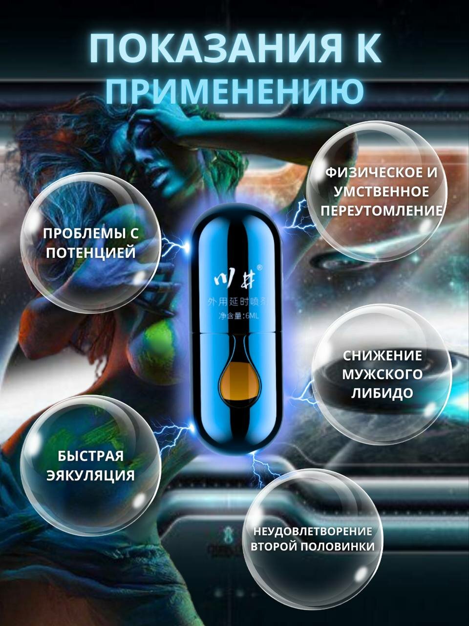 Спрей-пролонгатор, водная основа, без запаха, для мастурбации — фото 1