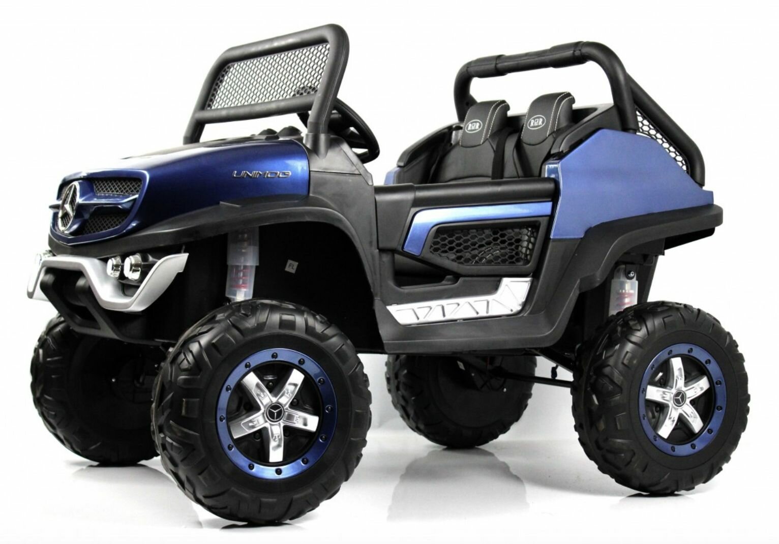 Детский электромобиль Mercedes-Benz Unimog Concept P555BP 4WD синий глянец (Лицензионная модель) с дистанционным управлением, полноприводный