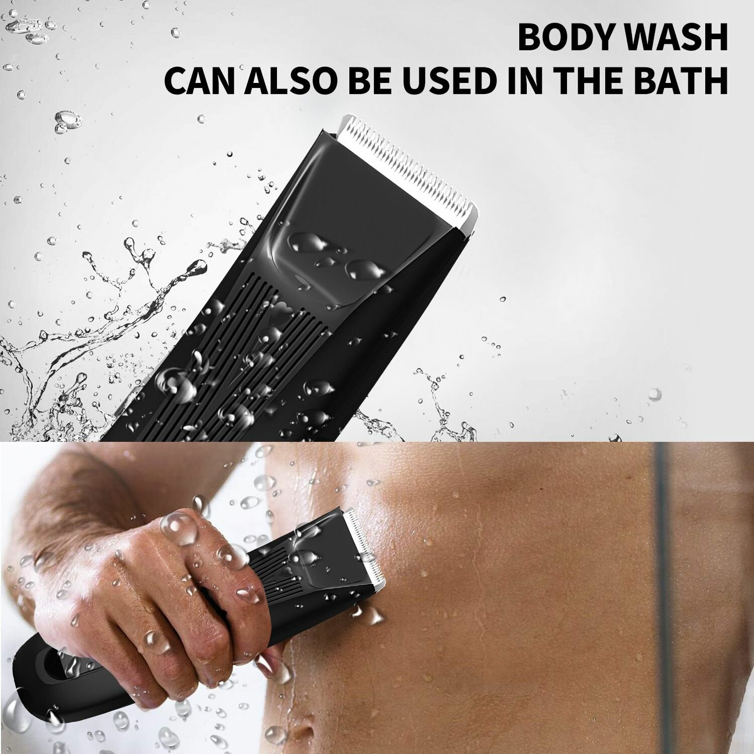 Эпилятор, Мужской триммер для волос в паху, бритва с шариками, водонепроницаемая влажная/сухая бритва для паха и тела