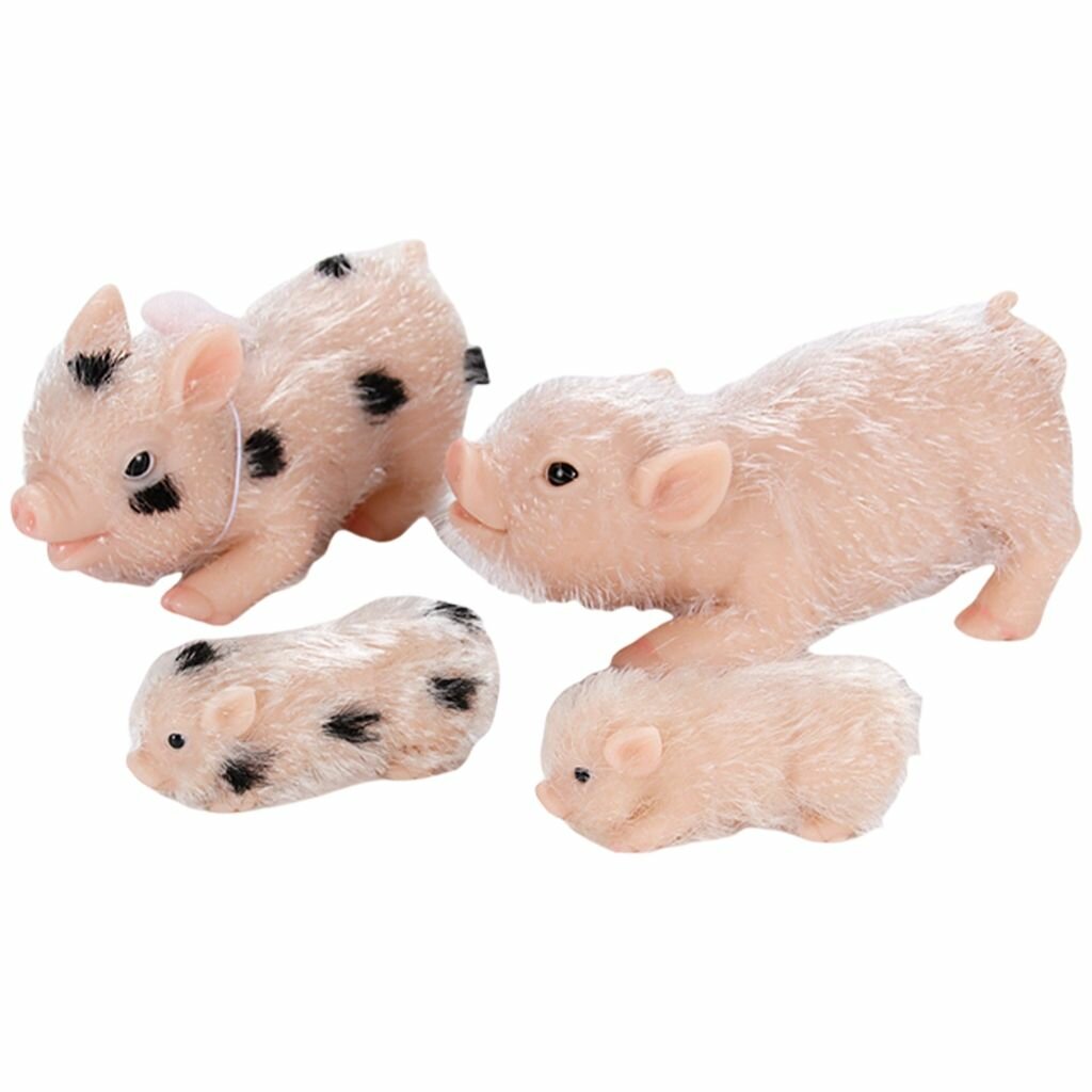 Имитация свиньи, силиконовая игрушка-свинка для детей, жизнь как реборн, поросенок, мягкая фигурка животного, коллекционный подарок
