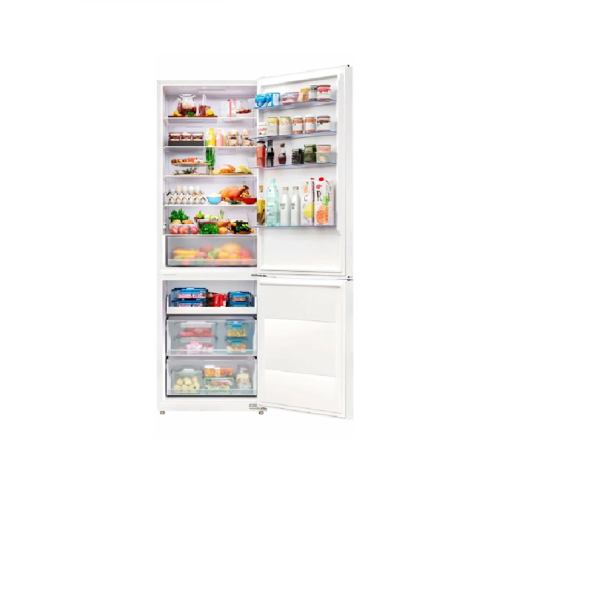 Холодильник Lex LKB201WGIDMax (CHJI000021) белый, Total No Frost, объем 456(314/142), двухкамерный, 10ч при отключение