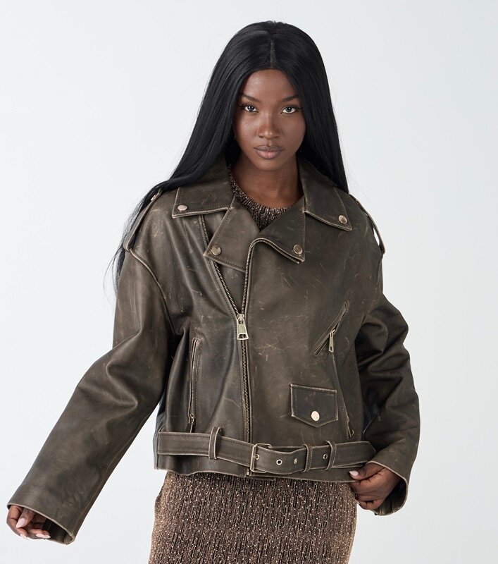 Куртка кожаная