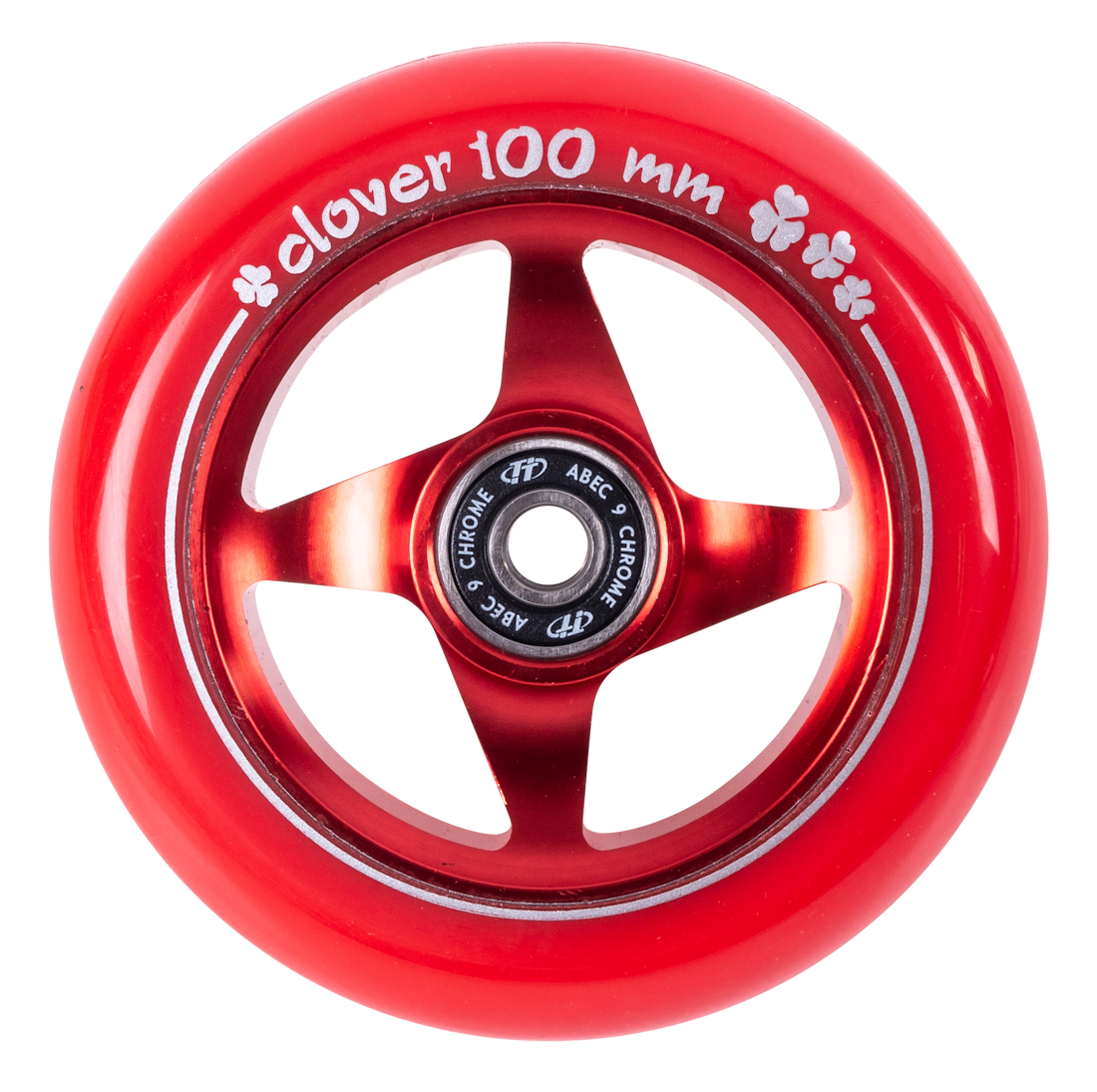 Колесо для трюкового самоката Tech Team TT 100 мм. Clover Red