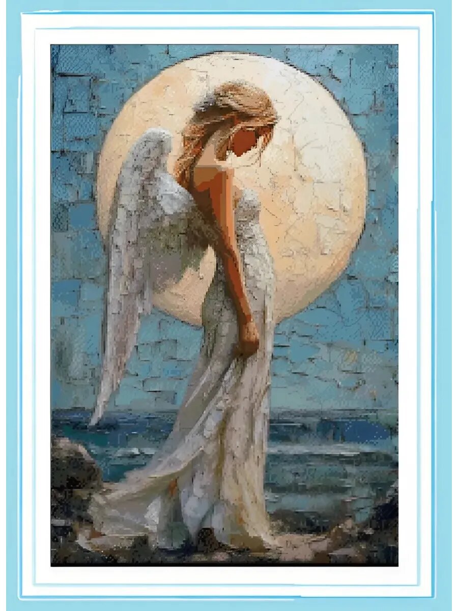 Набор для вышивания крестом. Ангел рядом.