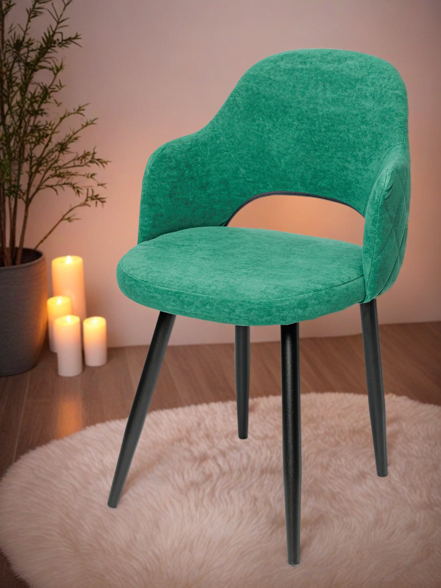 Стул кухонный Симпл-Офис К-14 RS-43, обивка текстиль, круглый, зелёный