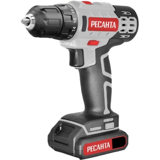Дрель-шуруповерт аккумуляторная Ресанта ДА-50Л2-18А