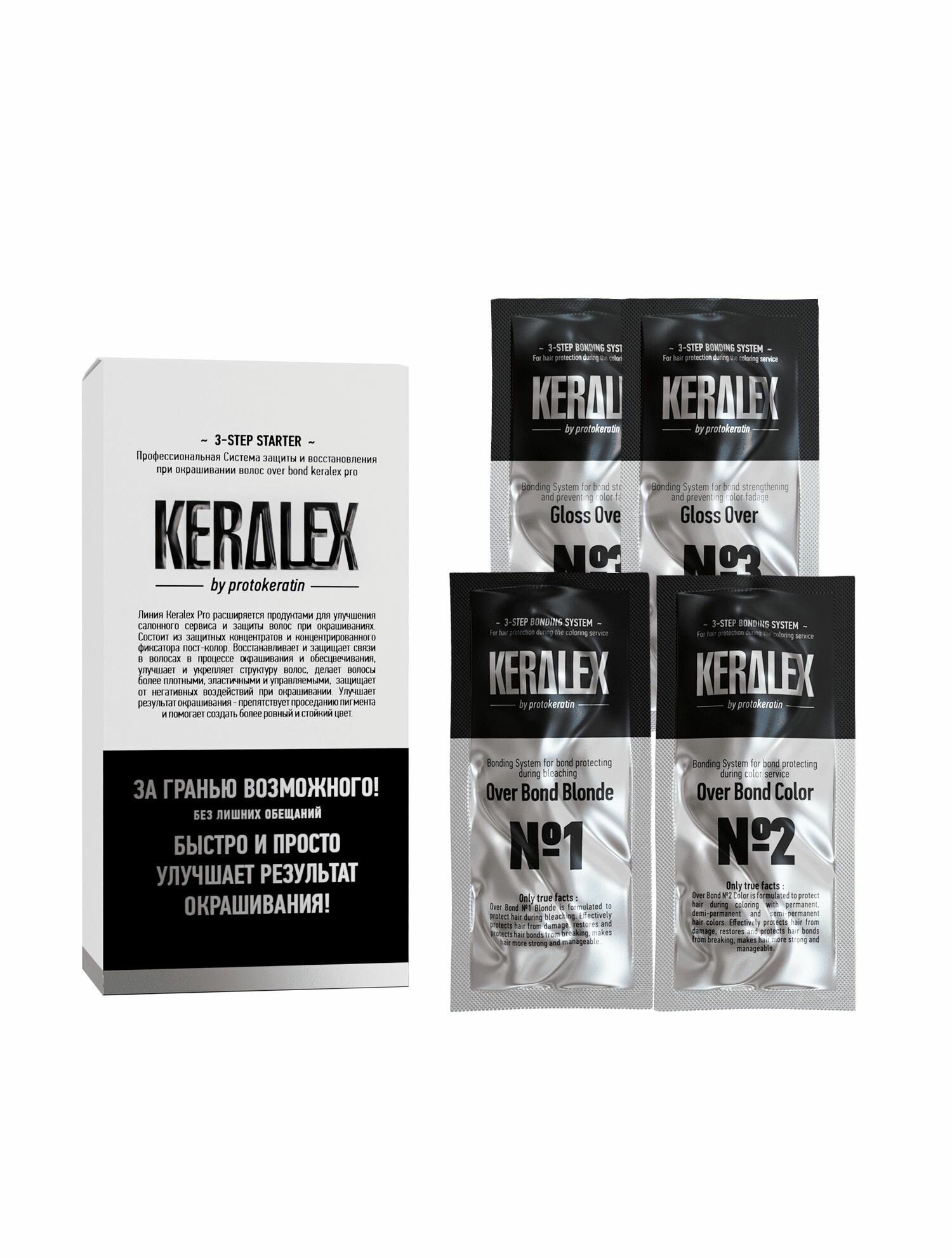 Набор-саше Профессиональная Система защиты и восстановления при окрашивании волос /Keralex