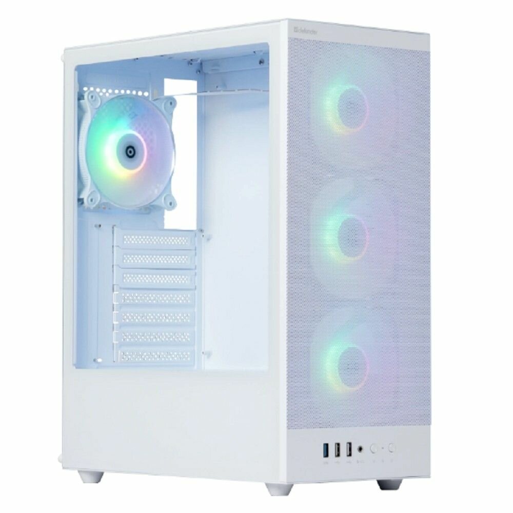 Defender Корпус Корпус компьютерный RaptorX белый, ATX,4fans, switch&M BSync