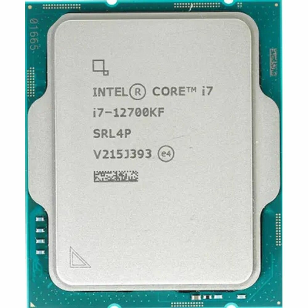 Процессор Intel Core i7-12700KF OEM, 12 ядер, 3.6 ГГц, Turbo Boost до 5.0 ГГц, LGA 1700, без графики