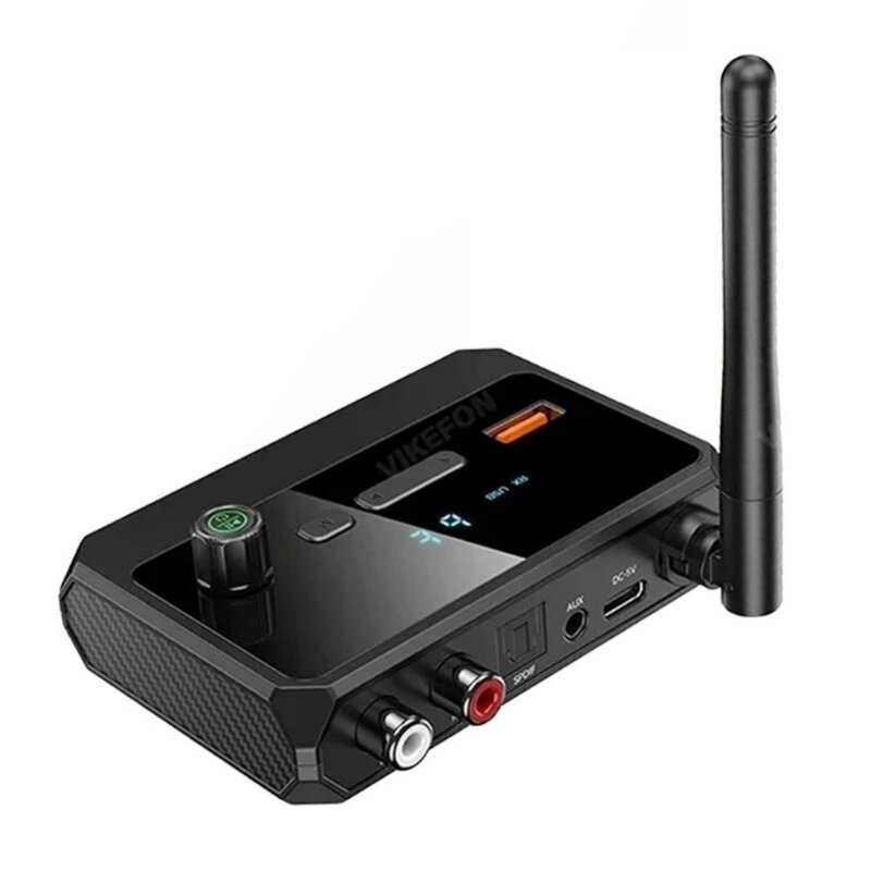 Аудиоприемник Bluetooth-совместимый Беспроводной Адаптер 5.3 для Цифрового Оптического Воспроизведения MP3 через 3,5 мм USB Type C и Зарядки