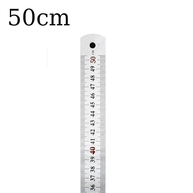 Прямая линейка XMSJ из нержавеющей стали 15/20/30/40/50 см 50cm
