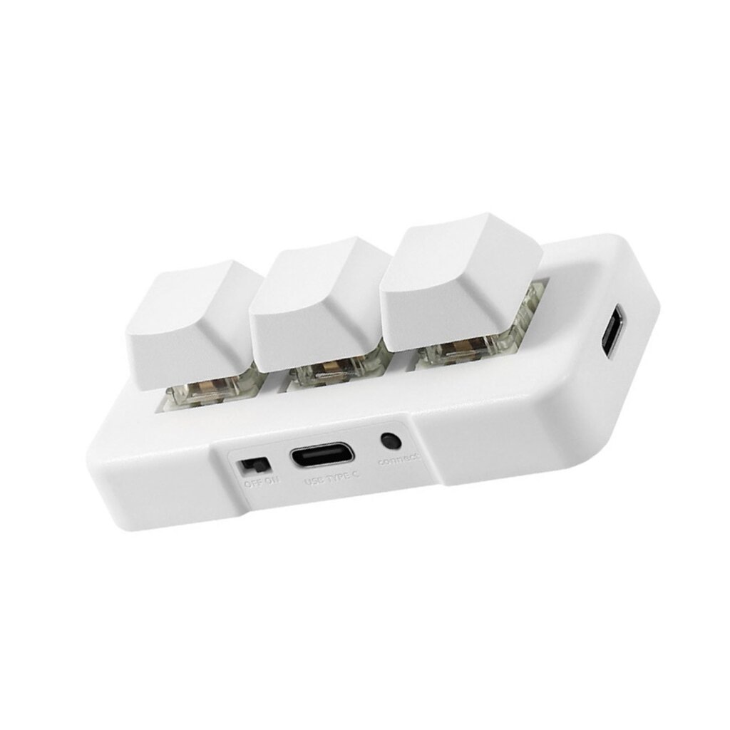 Миниатюрная 3-Клавишная Клавиатура Механическая Игровая Клавиатура Программирующая Макро-Клавиатура