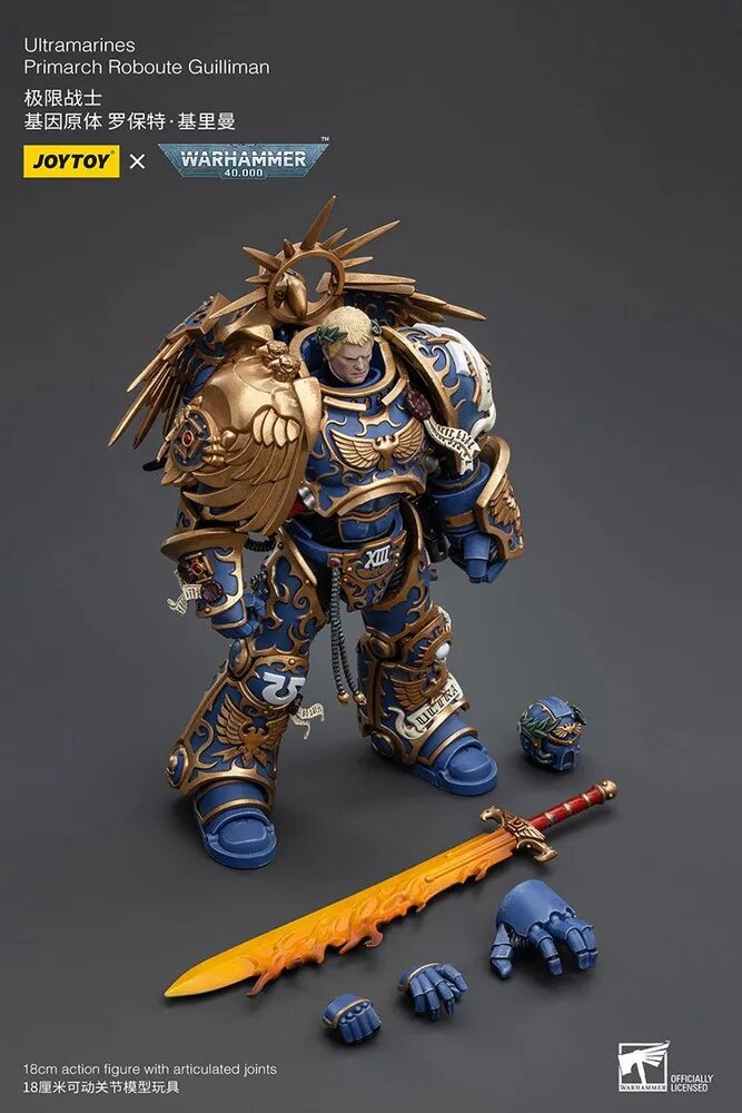 JOYTOY Warhammer 40K Ultramarines Primarch Roboute Guilliman 1/18 Подвижная фигурка