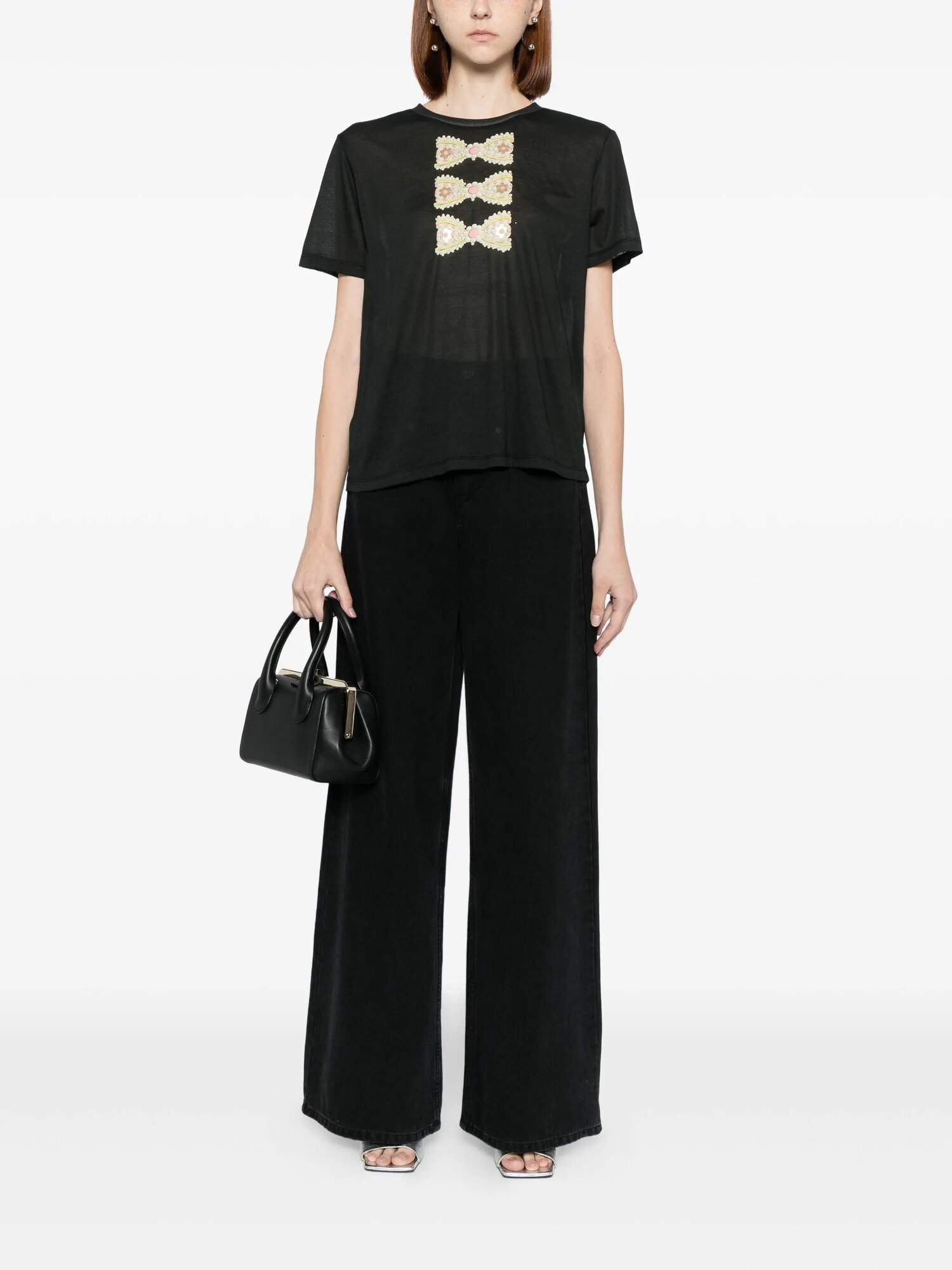 Футболка Cynthia Rowley, размер S, black/black — фото 1