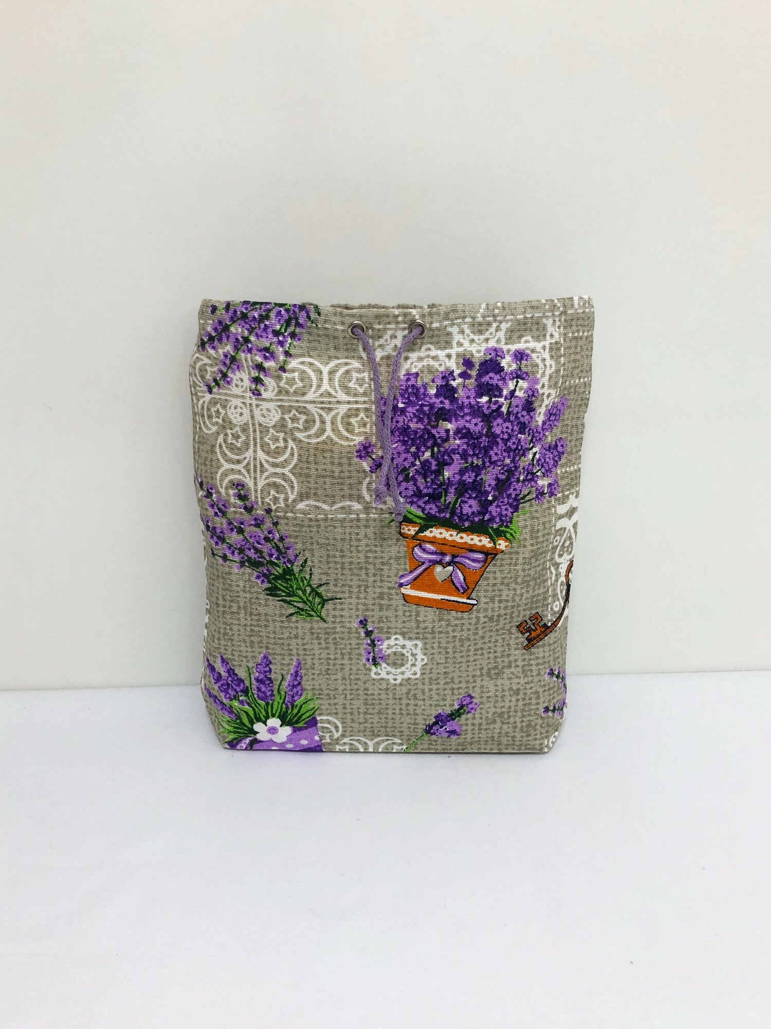 Мешочек из рогожки 25х28х4 см, цвет м27-3, хлопковый, для упаковки и хранения