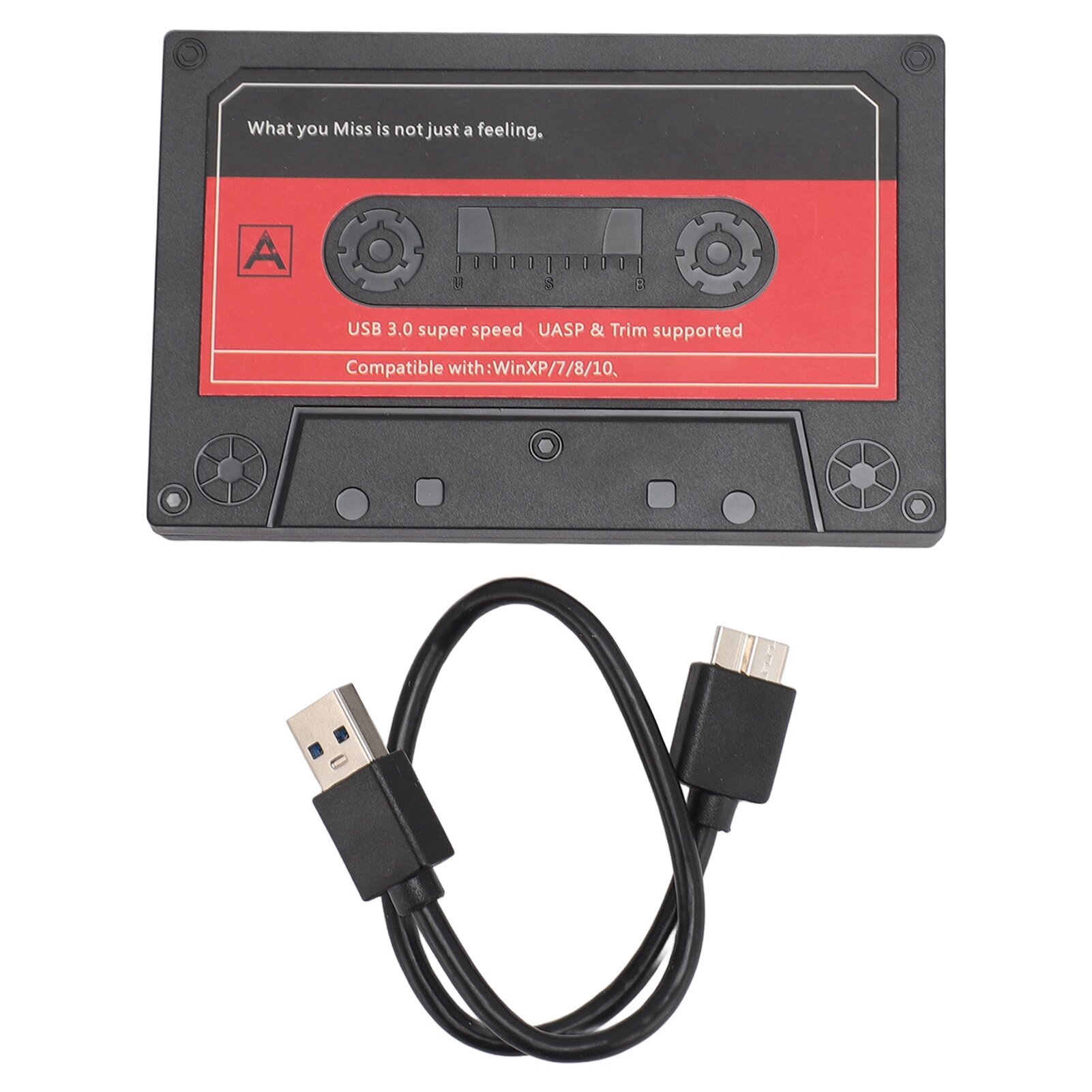2.5 Inch SSD Enclosure Professional 5Gbps to USB 3.0 External Hard Drive for 7mm 9.5mm HDD (Not Inclube Disk)
