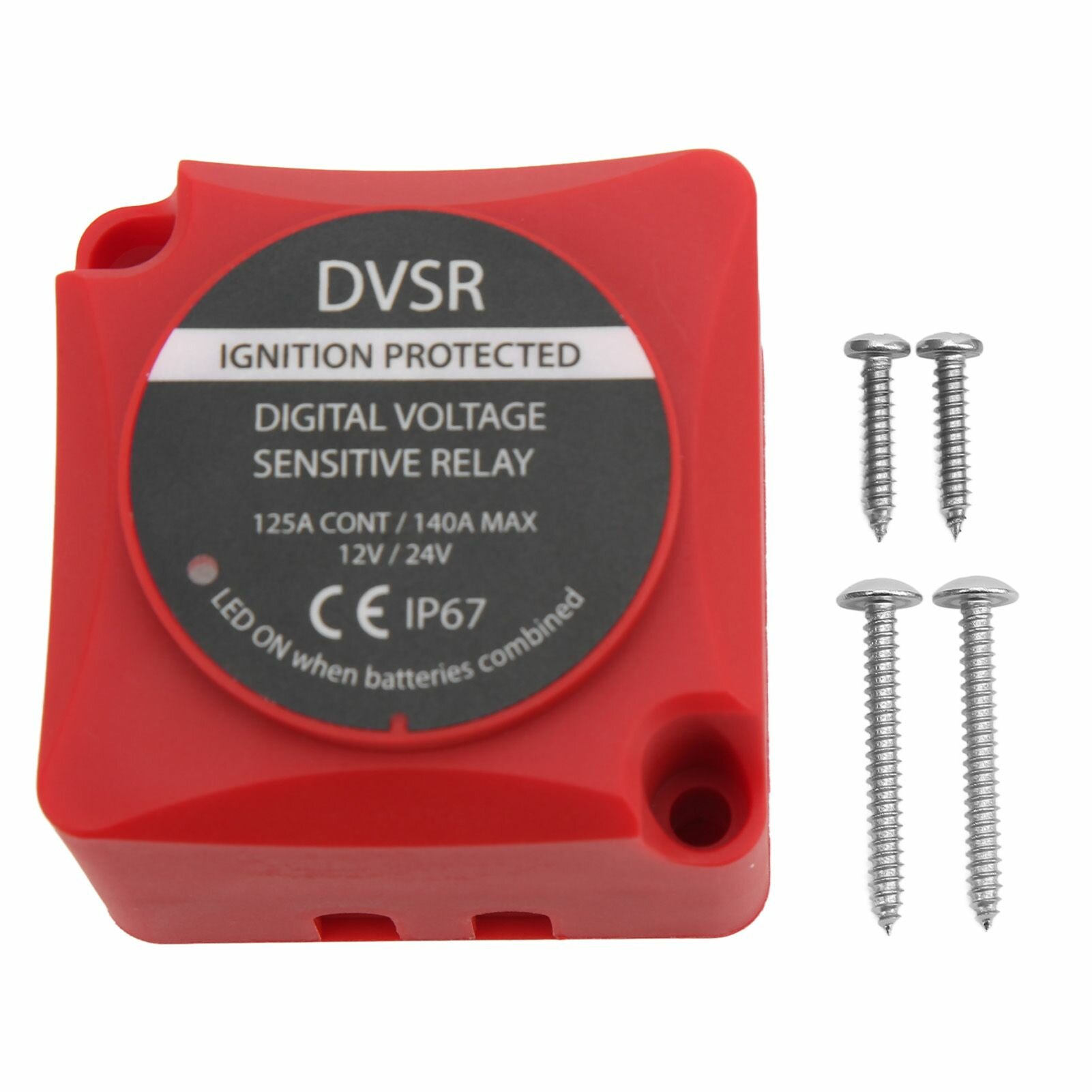 Чувствительное к напряжению реле VSR, изолятор батареи постоянного тока 12 В/24 В 140 А со светодиодным индикатором, порт для автомобилей ATV UTV RVs