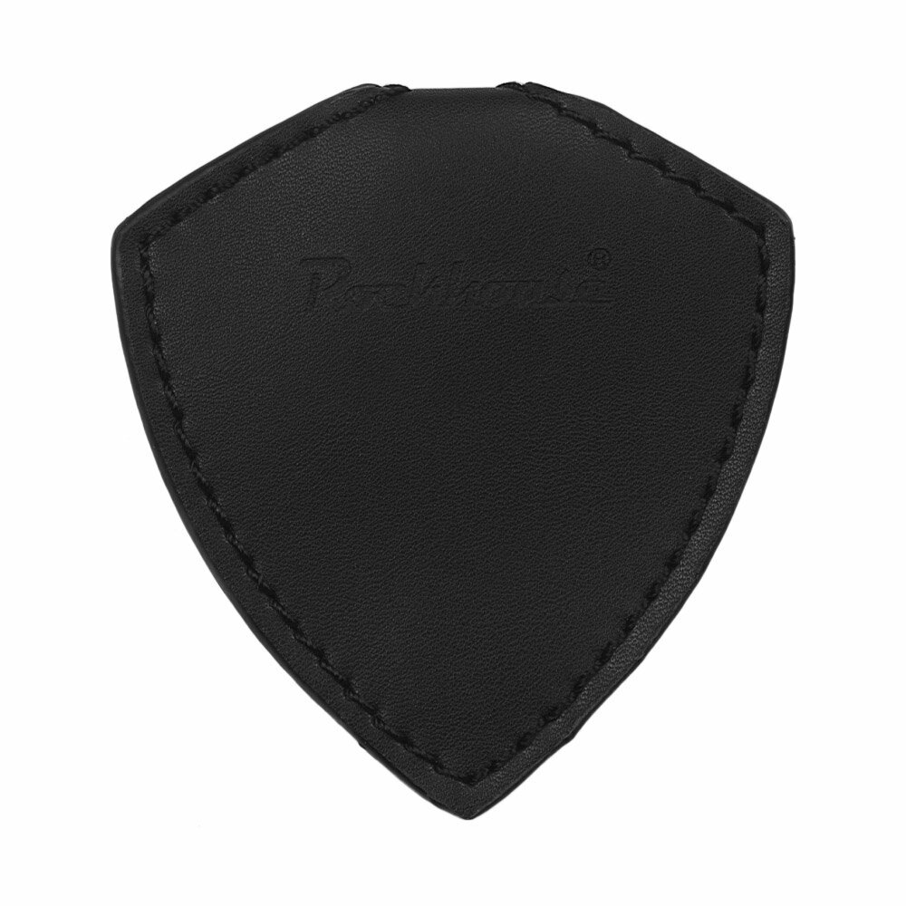 Чехол для медиаторов гитары в форме щита, емкость 6 штук, материал микрофибровый ПУ-кожа, магнитный замок, аксессуар для струнных инструментов, цвет коричневый/черный