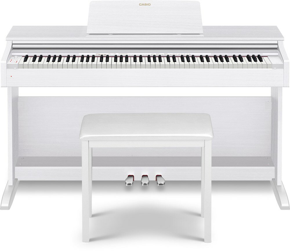 Casio AP-270WE Celviano Цифровое пианино с банкеткой, белое