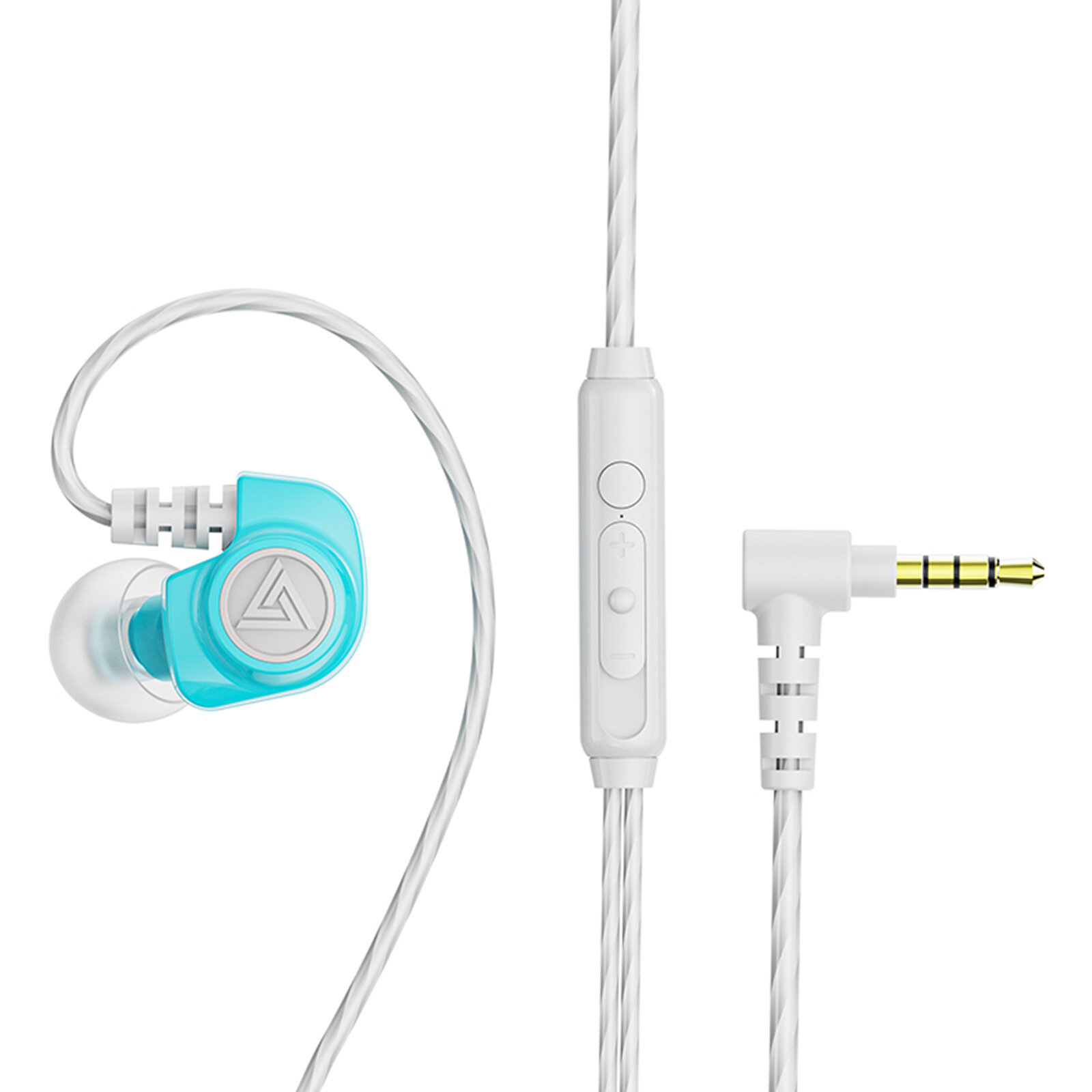 QKZ SK5 Наушники в ухо с проводом для спорта стерео наушники для бега с микрофоном 3.5мм проводные наушники Черный Красный Белый Розовый Зеленый Желтый Синий 10мм 96дБ±5дБ 16±3Ом 20Гц-20КГц