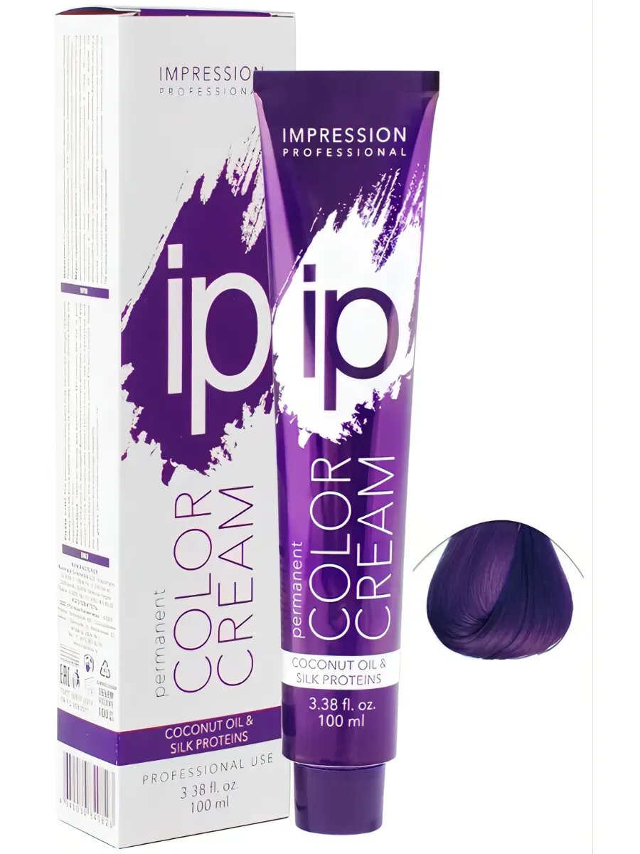 Стойкая крем-краска Корректор Фиолетово-синий 0.68