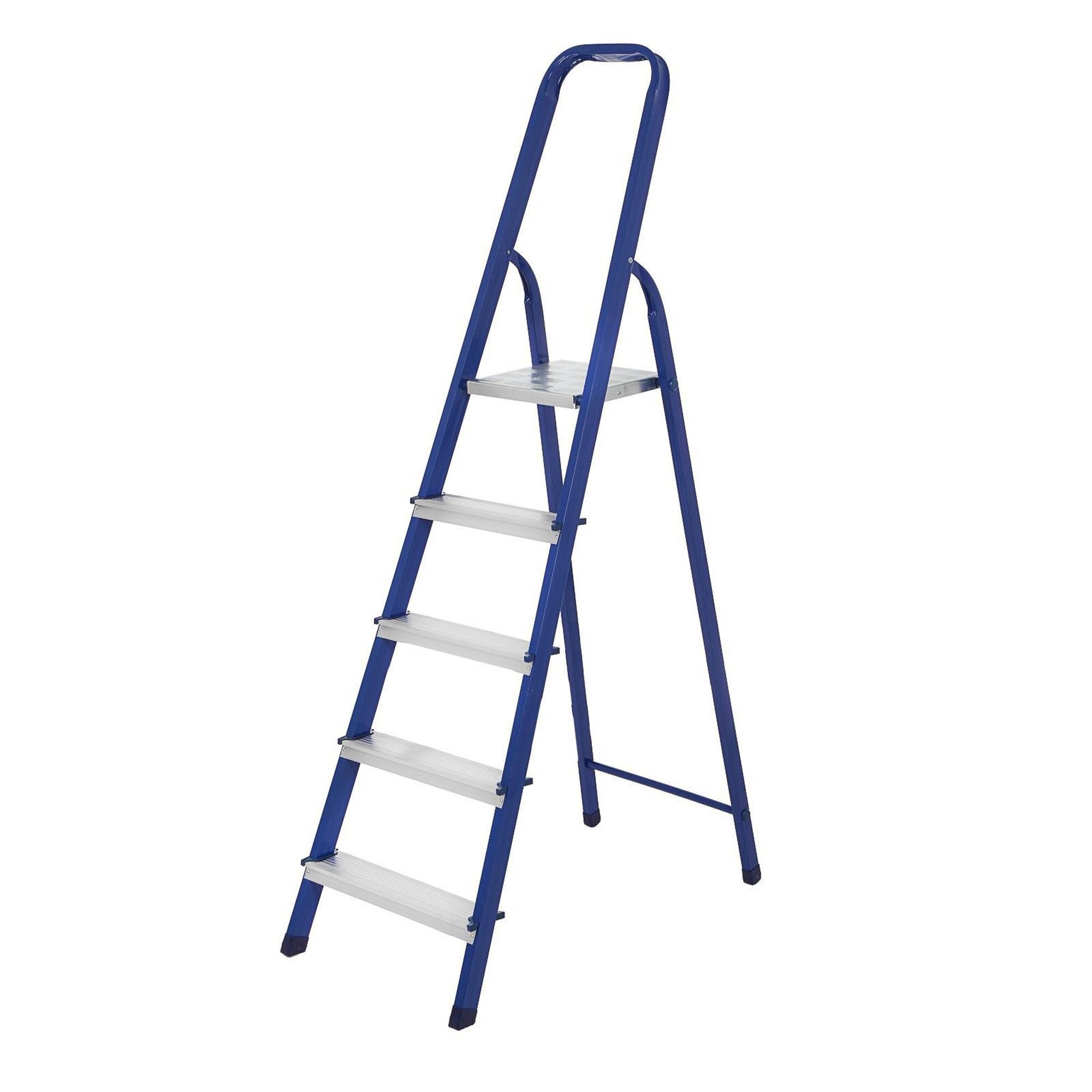 Стремянка тундра, металлическая комбинированная, 5 ступеней, 1030 мм