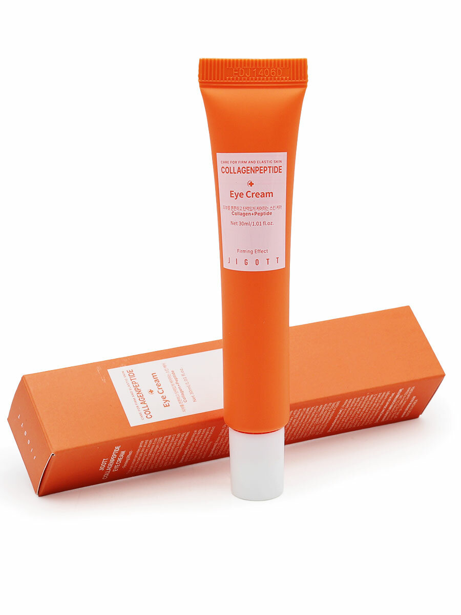 Jigott Крем для кожи вокруг глаз с роллером, с коллагеном и пептидами Collagen Peptide Eye Cream, 30 мл