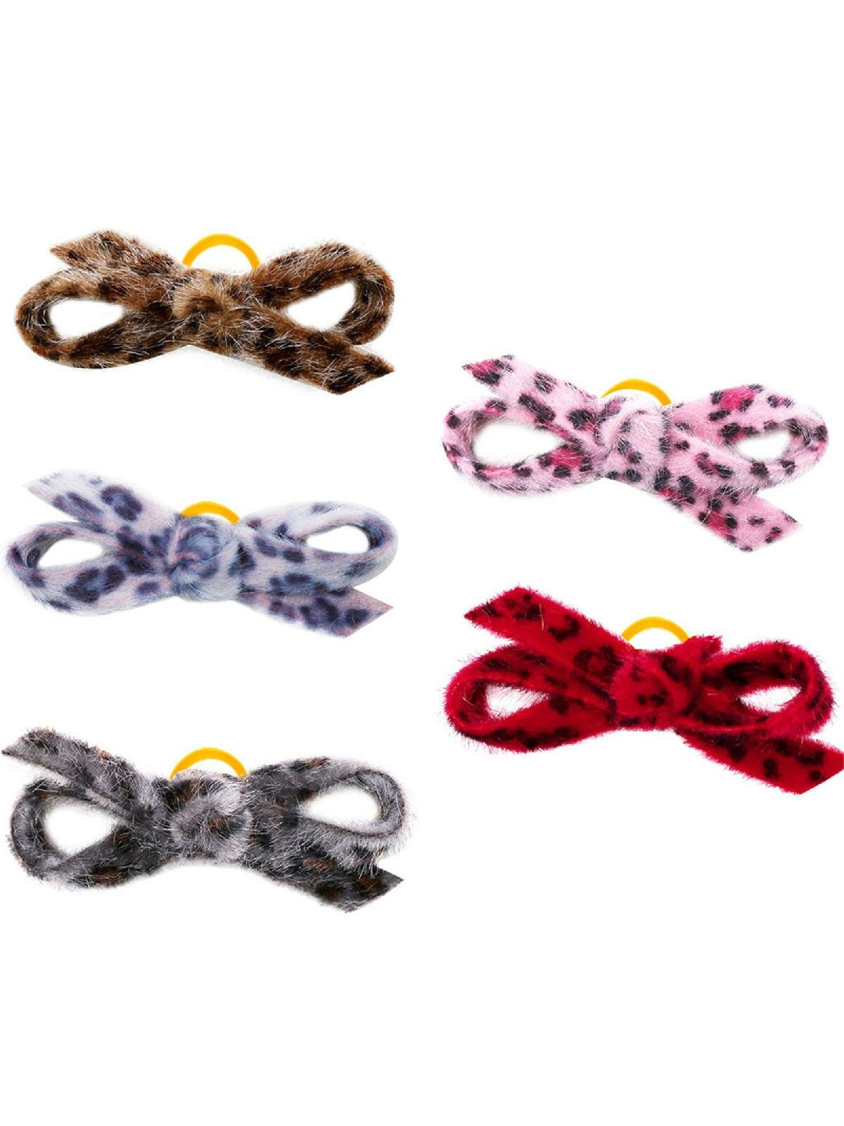 5шт Ручной Работы Pet Headflower Модные Красочные Бантики для маленьких Собак Puppies Headflower