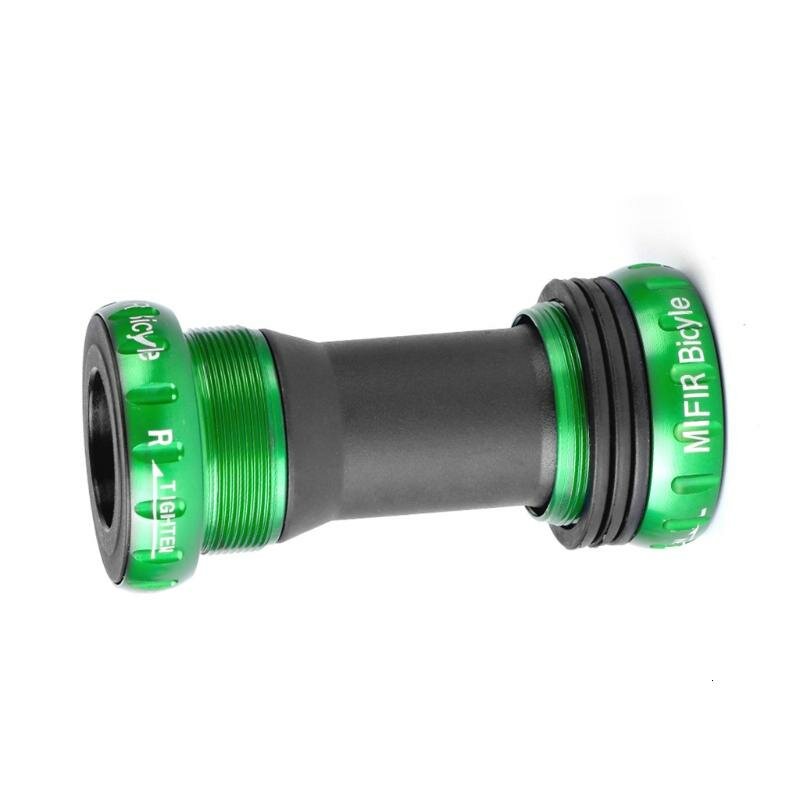 BB91/BB92 каретка с фиксатором резьбы, керамическая, 24 мм, 22 мм, резьба 68-73 мм зеленого цвета