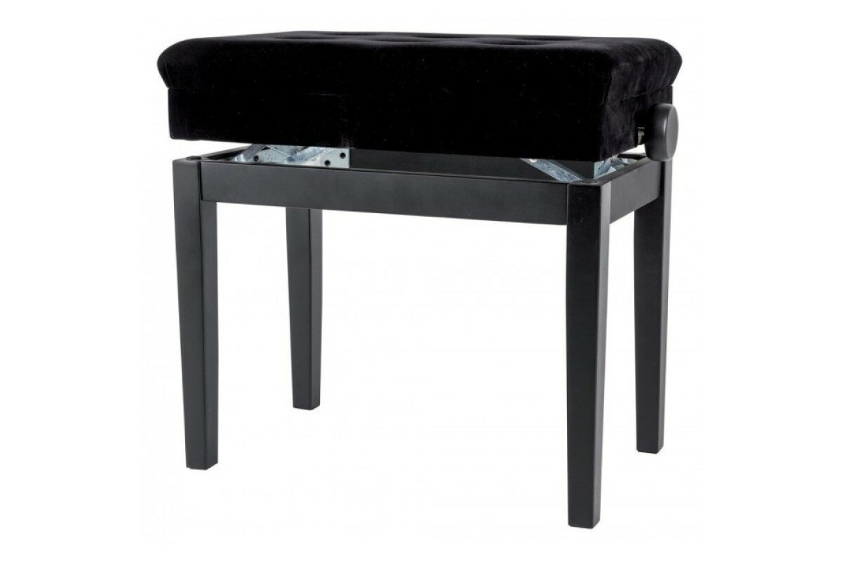 GEWA Piano bench Deluxe Compartment Black matt банкетка для пианино
