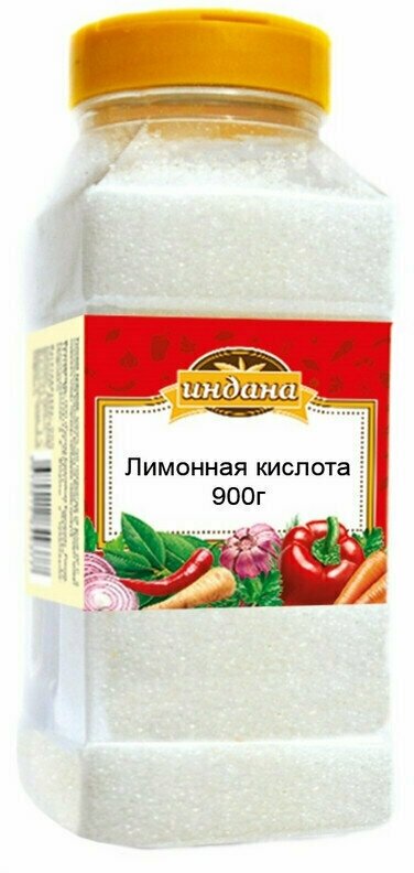 Лимонная кислота Индана, 900г, 1006926