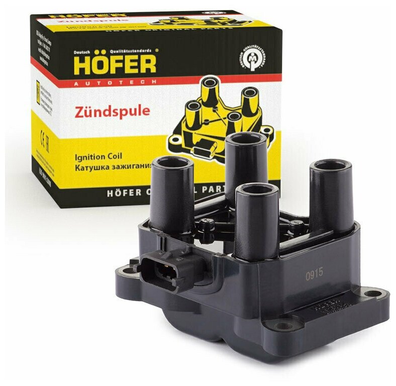 Катушка зажигания ГАЗ 3302 'Бизнес', ВАЗ 1118, 2110-15, 2190 (инж. 8 кл.) HOFER