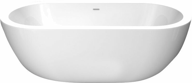 Акриловая ванна BelBagno BB13-1700 170x80 см, отдельностоящая, белая, овальная