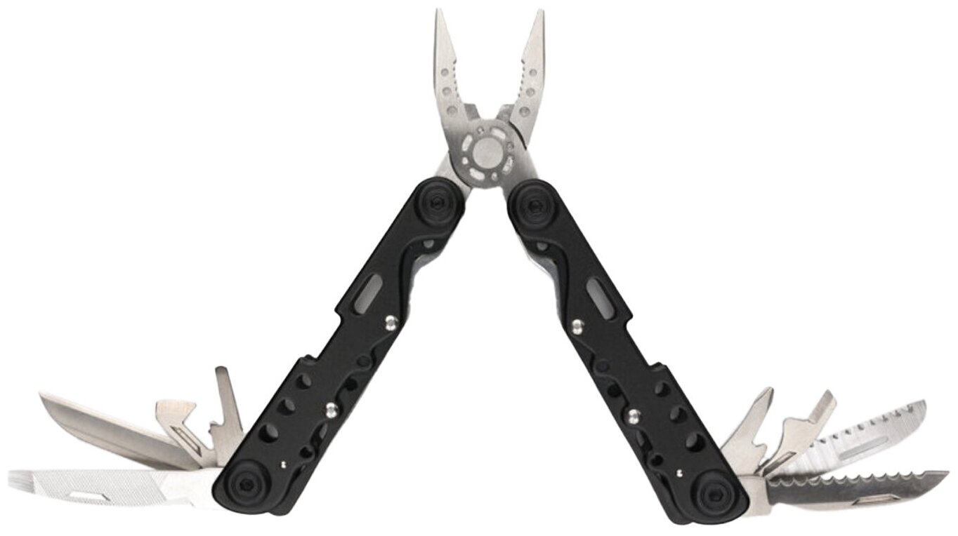 Мультиинструмент Stinger Knives 105x40 мм 13 функций сталь Чёрно-Серебристый