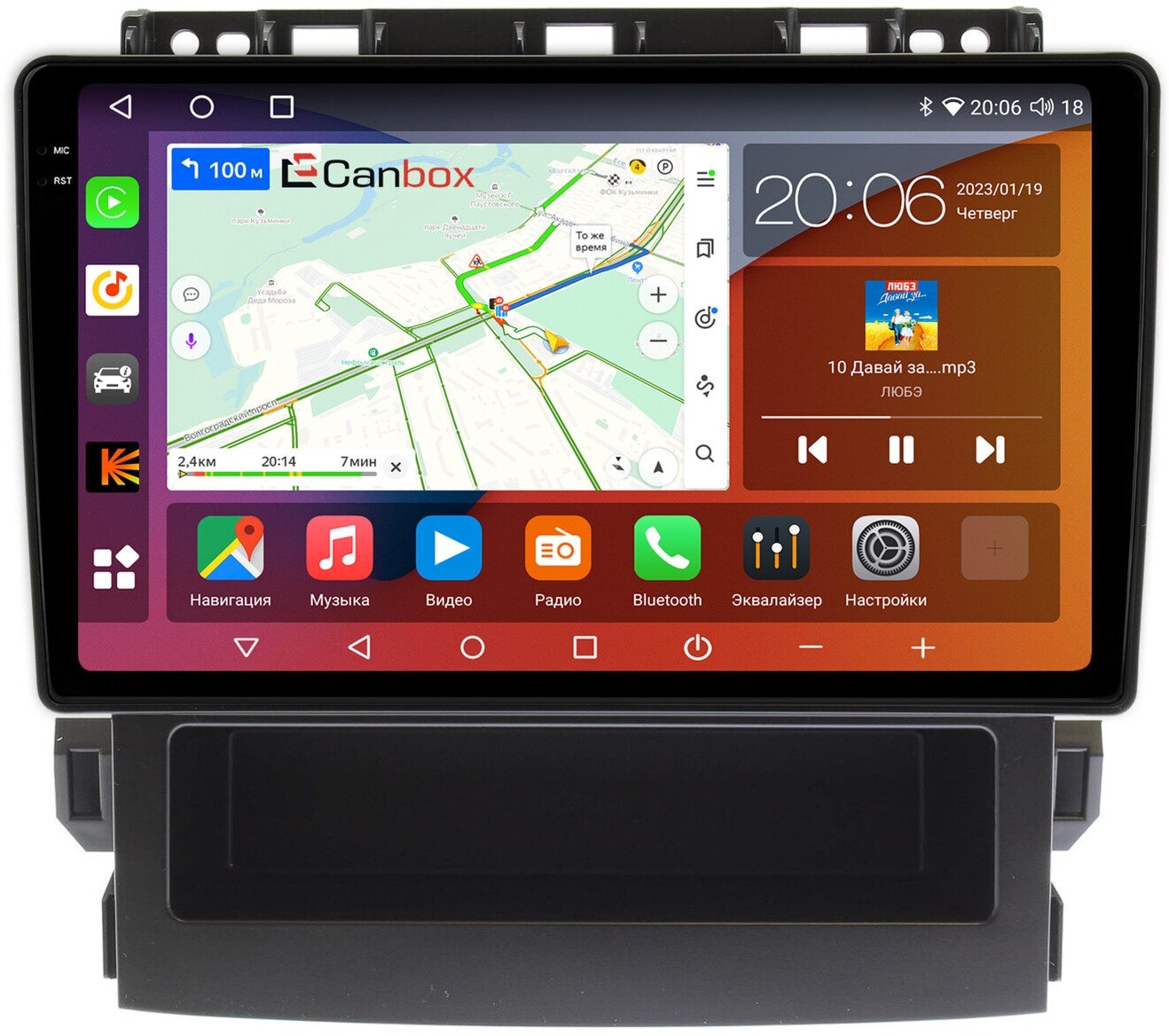 Штатная магнитола Canbox EVO 2K 5814-9-768 Subaru Forester 5, Impreza 5, XV 2, Crosstrek 2 2017-2024 Android 14 (4G-SIM, 4/64, DSP, QLed, AI, 360)