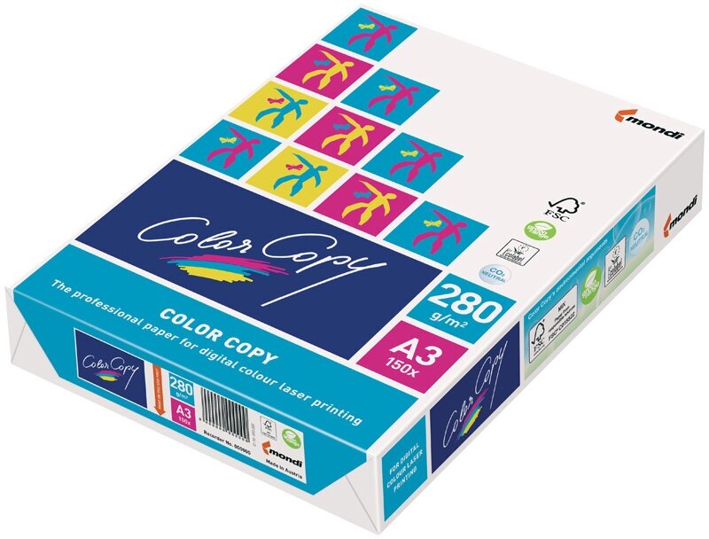 Бумага Color copy А3, 280г/м2, 150л, 161%, 1 шт
