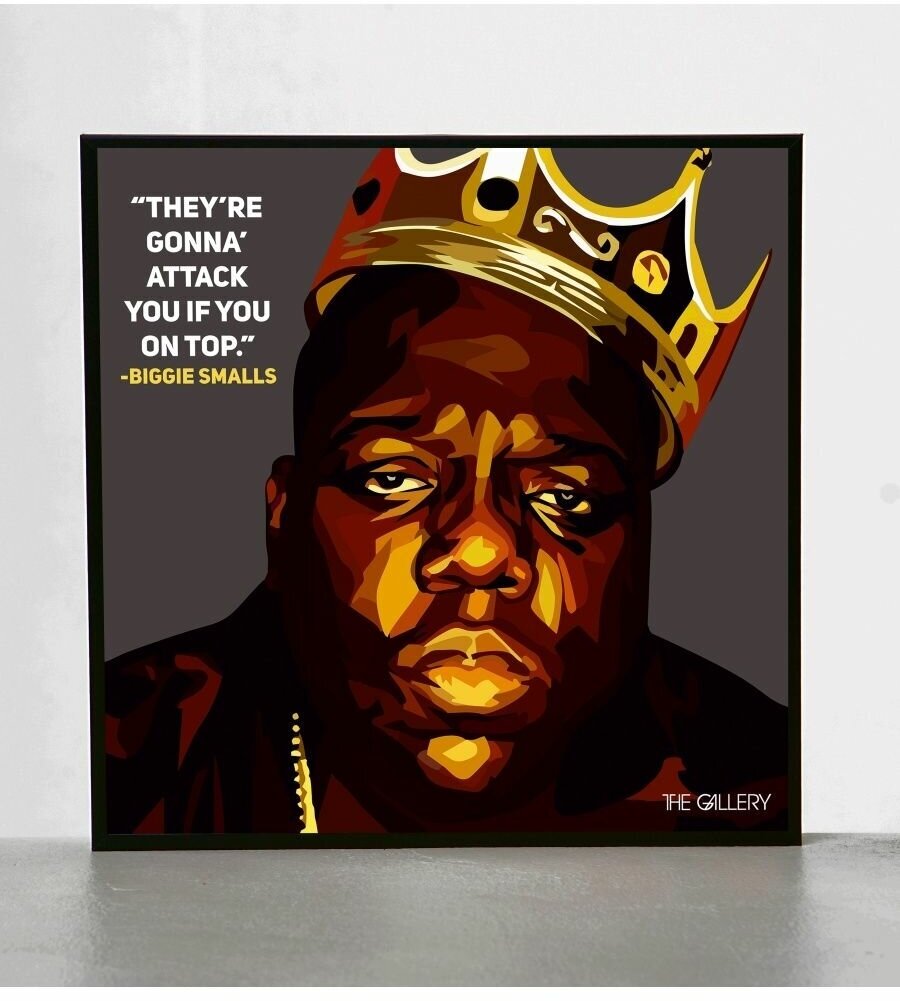 Картина постер Поп-арт Бигги Смолз The Notorious B.I.G.