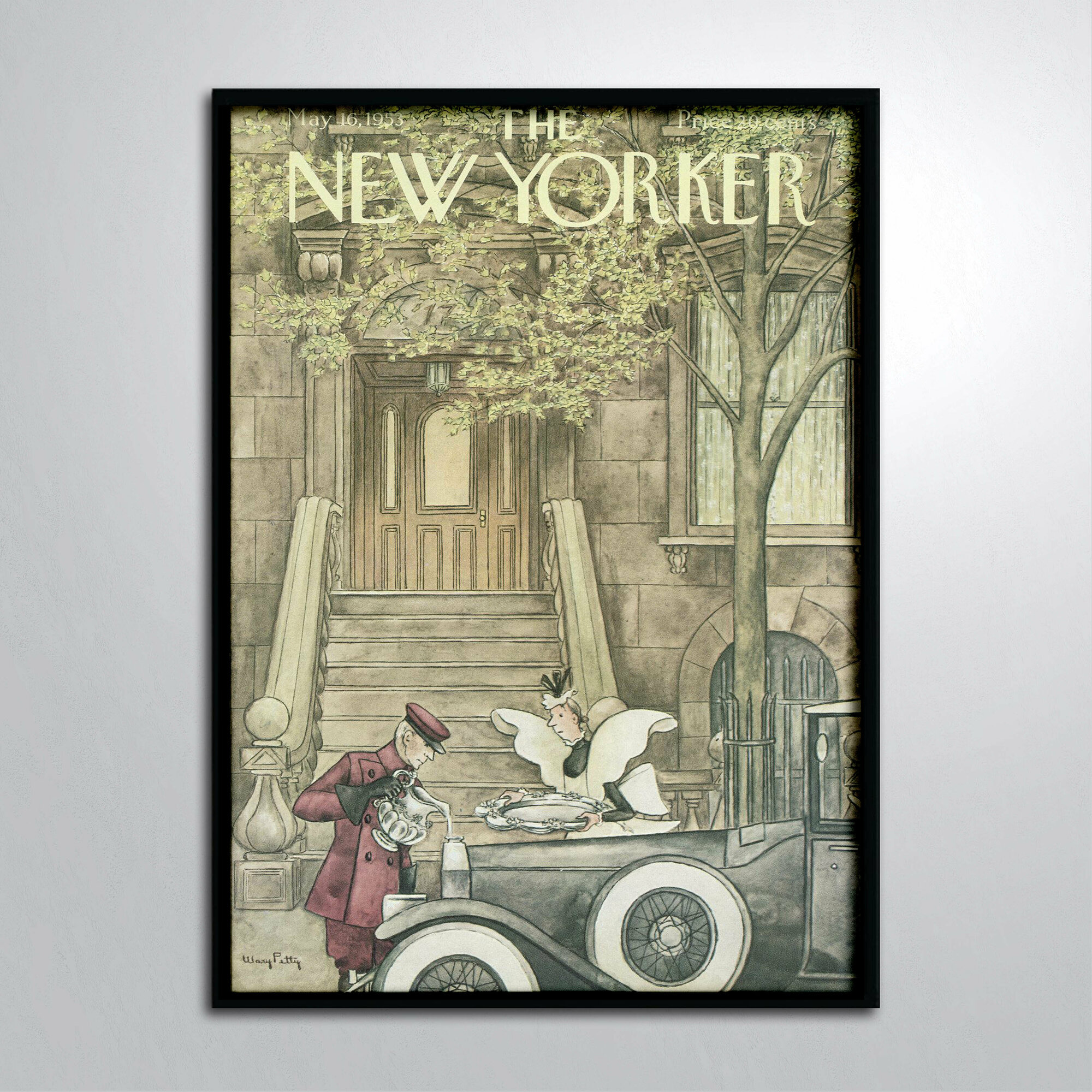 Постер в раме/Постер для интерьера/Плакат Винтажный Журнал Нью Йоркер The NEW YORKER 16 май 1953г