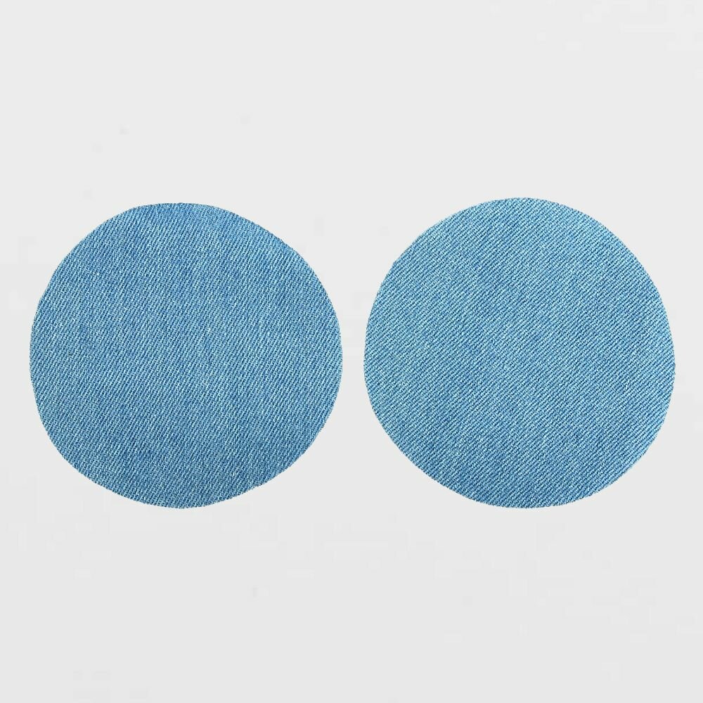 Заплатки для одежды, d 10 см, термоклеевые, пара